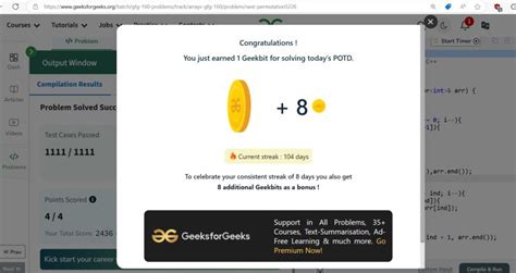 Gfg160 Geekstreak2024 Codingjourney Dsa Learningneverstops
