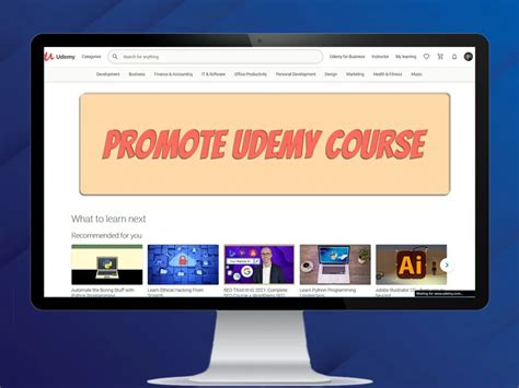 Udemy Course Promotion To 100k Active Users Upwork