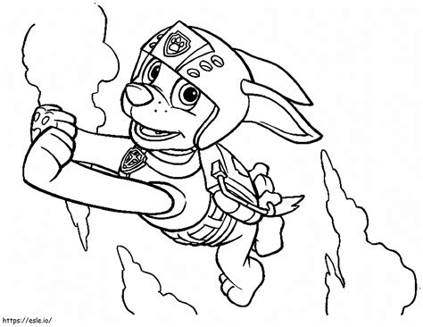 Zuma Paw Patrol 5 Coloring Page