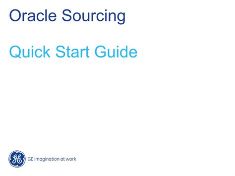 quick start guide oracle sourcing v2 ppt