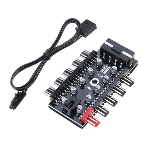 CIYISON 1 To 10 Way PWM Fans Speed Controller For Computer Chassis 4Pin Cooling Adapter