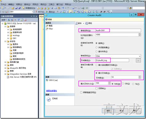 sql server 审计功能 记录所有的操作记录 高文龙的技术博客 51cto博客