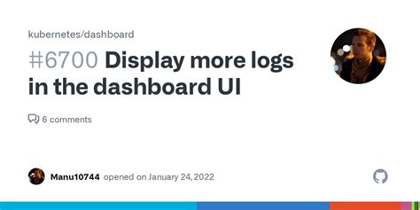 Display More Logs In The Dashboard Ui Issue Kubernetes Dashboard Github