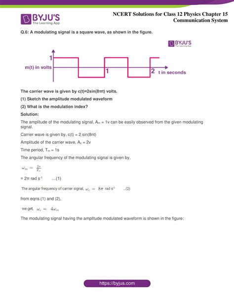 NCERT Solutions Class Physics Chapter Communication System