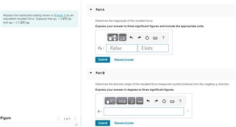 Solved Replace The Distributed Loading Shown