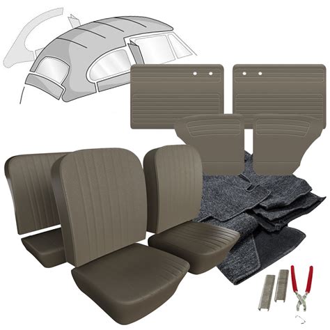 111 1961 Basket 1961 Vw Beetle Sedan Basketweave Vinyl Interior Kit