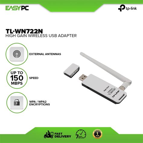 EasyPC Tp Link TL WN N High Gain Wireless Usb Adapter Mbps TL WN N High Gain Wireless