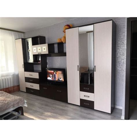 Гостиная Яна ШК 752 шкаф 3 х ств купить в Санкт Петербурге от производителя Стендмебель