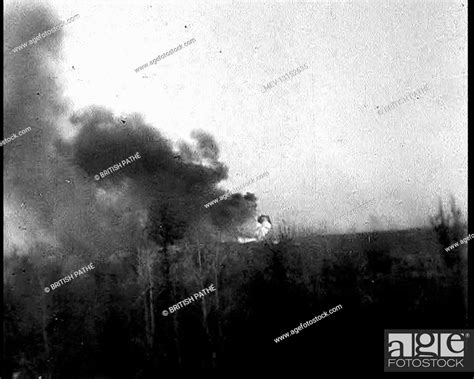 Allied Artillery Fire Exploding In German Lines Near Bastogne Kingdom Of Belgium Bastogne