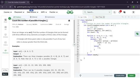 Gfg160 Gfg160 Geekstreak2025 Geeksforgeeks Dsa Problemsolving Uday Kumar