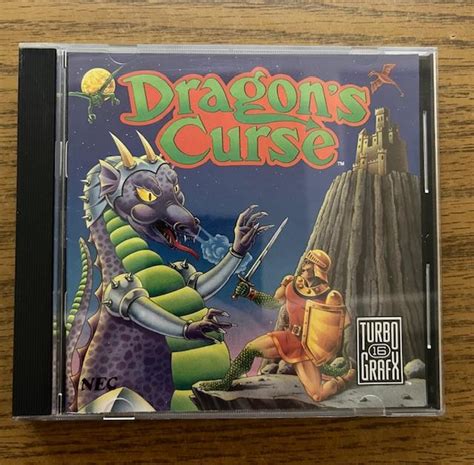 Dragons Curse Item Box And Manual Turbografx 16