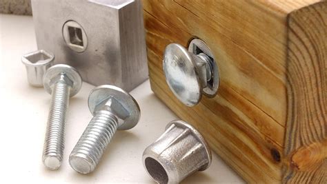 Carriage Bolt Fastener Insert Prevents Bolt From Spinning