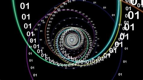 Binary Data Streams Green Lite Stock Video Video Of Data Loop 56344837