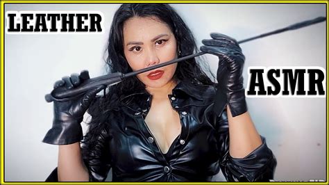 Asmr Leather Dress And Gloves 😈 Youtube