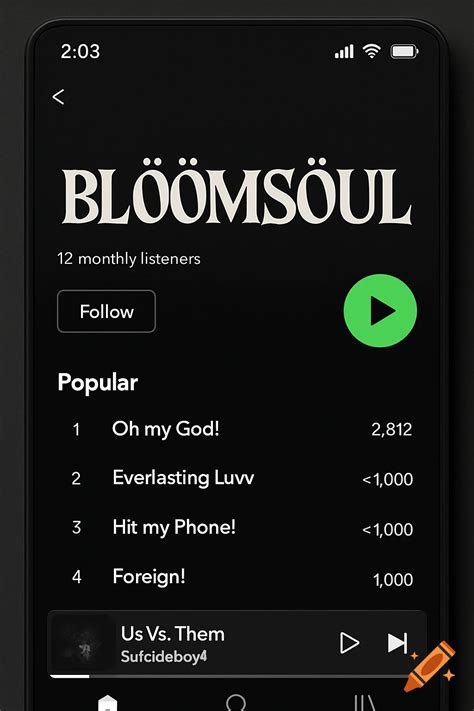 A Spotify Theme Yearbook Template With Photo Placeholders Text And