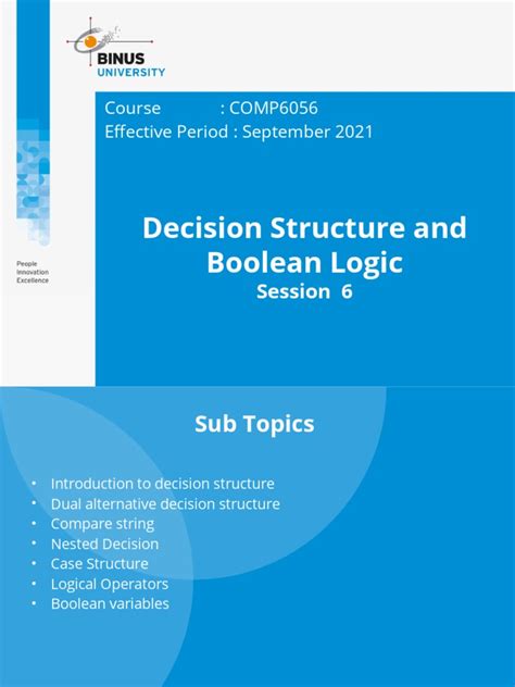 Decision Structure And Boolean Logic T Pdf String Computer