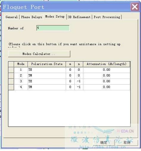这个floquet Port的mode Setup是怎么回事啊？ 微波eda网