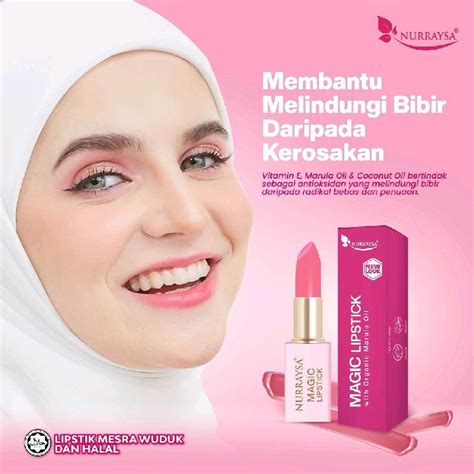 Nurraysa Magic Lipstick Dengan Minyak Marula Organik Makeu Tiktok