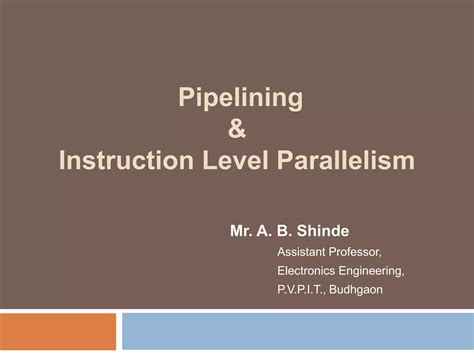 Pipelining And Ilp Instruction Level Parallelism Pdf