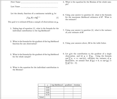 Solved First Name 5 What Is The Equation For The