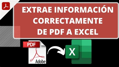 Como Extraer Datos De Un Pdf A Excel Image To U