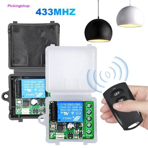 MHz Mini Module CH DC V Relay Receiver Module A For Fan LED Garage Doors Pickingshop Ph