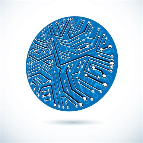 Premium Vector Vector Microchip Design Cpu Information Communication Technology Element