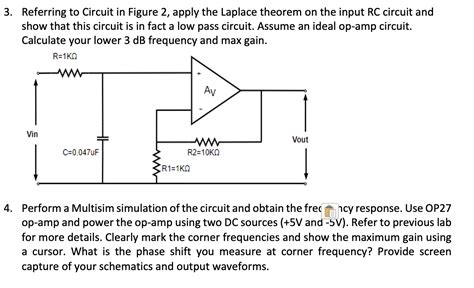 Solved Perform A Multisim Simulation Of The Circuit And