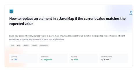 How To Replace An Element In A Java Map If The Current Value Matches