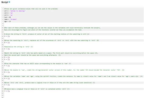 Solved Write The Code To Satisify The Following Directions