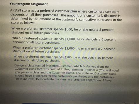 Solved Create A Preferred Customer Class Gui In C