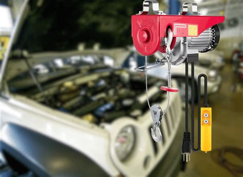 Use An Electrical Cable Hoist To Pull That Engine