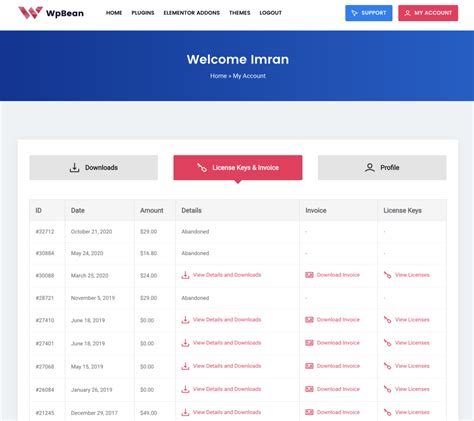 License Activation Pro Wpbean Documentation