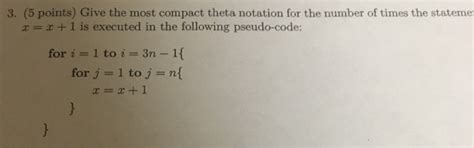 Solved Given The Most Compact Theta Notation For The Number