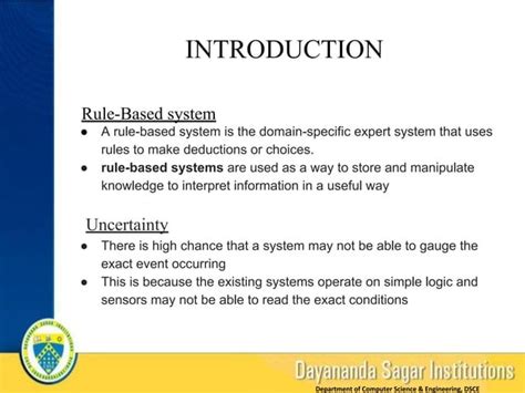 Rulebased System Presentation Under Uncertainty Using Bayesian Networks PPT