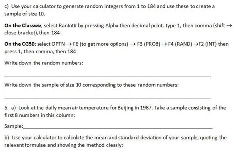 Edexcel Large Data Set Activities Teaching Resources