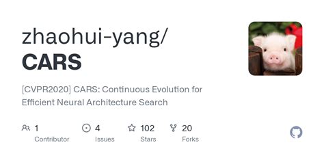 GitHub Zhaohui Yang CARS CVPR CARS Continuous Evolution For