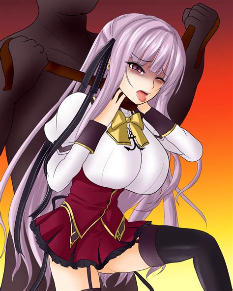 Hokutoraoh Kurobane Kamome Highres 1girl Asphyxiation Breasts
