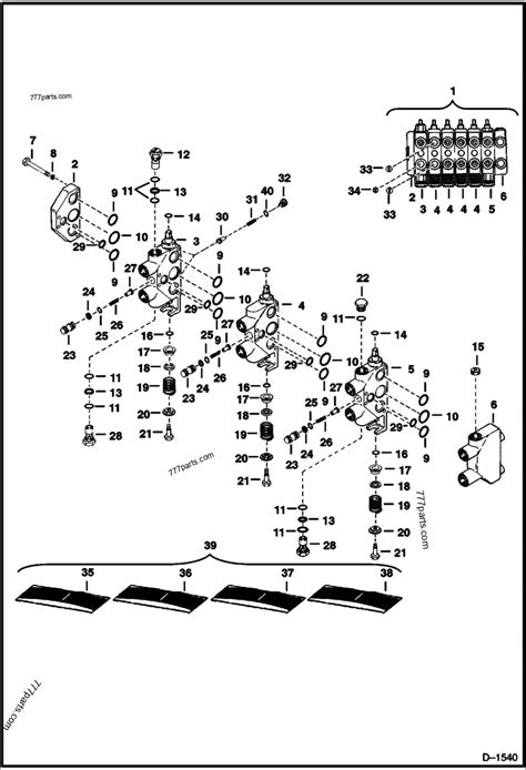 6513626 Valve Section Bobcat Spare Part