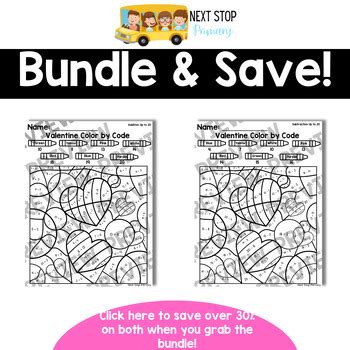 Color By Number Addition And Subtraction Up To 20 By Next Stop Primary