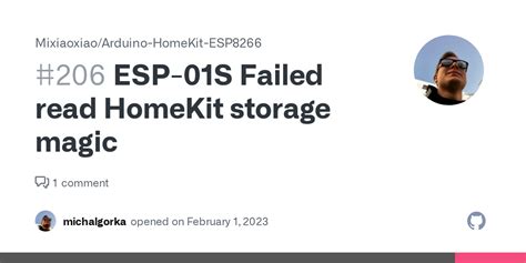 esp 01s failed read homekit storage magic · issue 206 · mixiaoxiao arduino homekit esp8266 · github