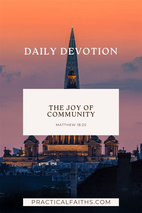 the joy of community practical faith