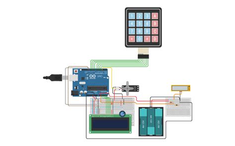 Circuit Design Keyboard Servo Tinkercad