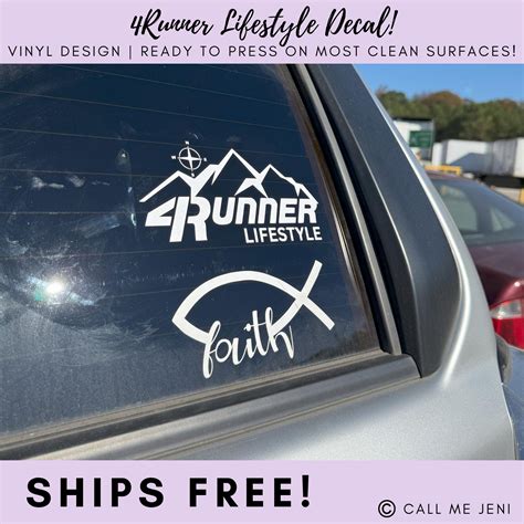 4runner Lifestyle With Compass Decal Ships Free Etsy