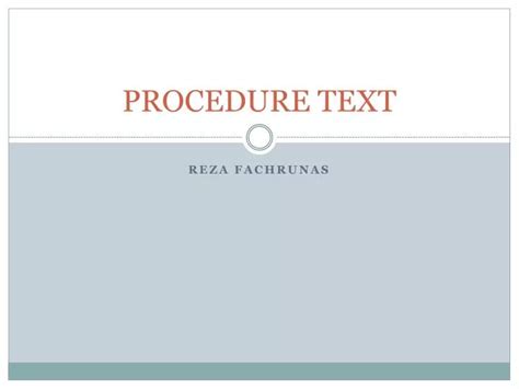 Ppt Procedure Text Powerpoint Presentation Free Download Id 2467143