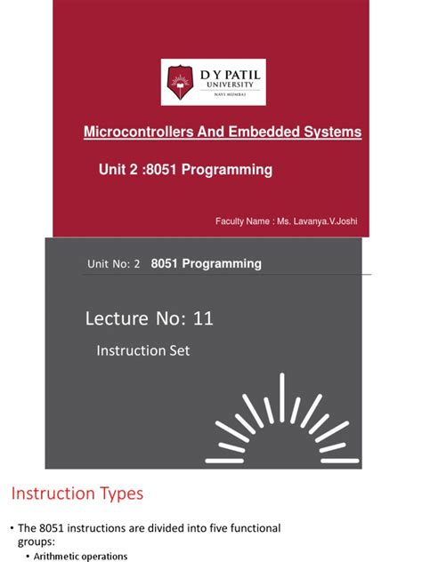 Microcontrollers And Embedded Systems Unit 28051 Programming Pdf