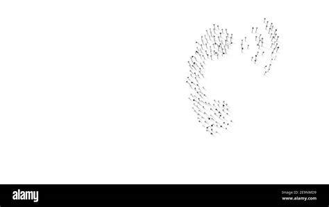 3d Rendering Of Nails In Shape Of Symbol Of Headphone With Sound Waves
