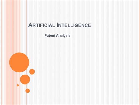 artificial intelligence patent analysis ppt