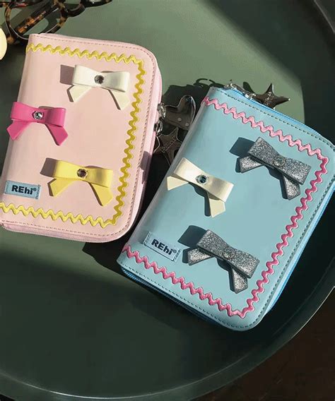 Tie Bows Wallet 여권지갑 지갑 다이어리 케이스 카드 파우치 에이블리