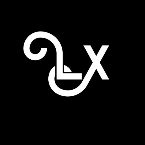 Lx Letter Logo Design Initial Letters Lx Logo Icon Abstract Letter Lx Minimal Logo Design